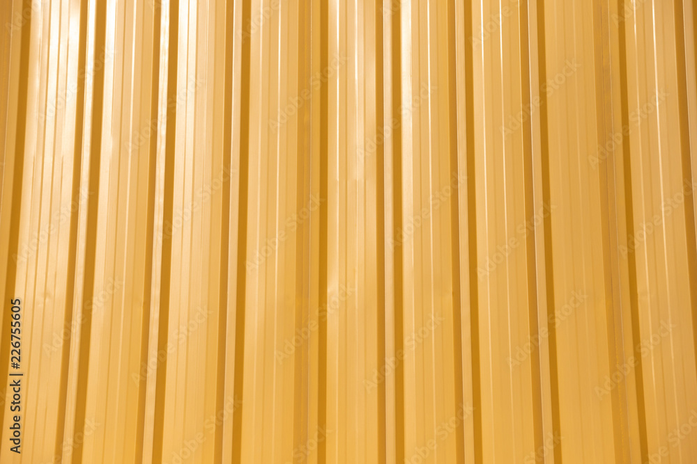 yellow metal sheet background and texture, yellow container panel ...