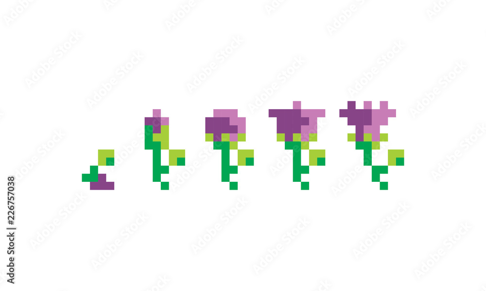 Minecraft Flower Pixel Art