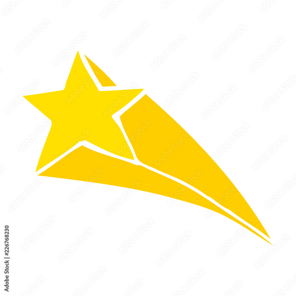 cartoon doodle shooting star Stock Vector | Adobe Stock