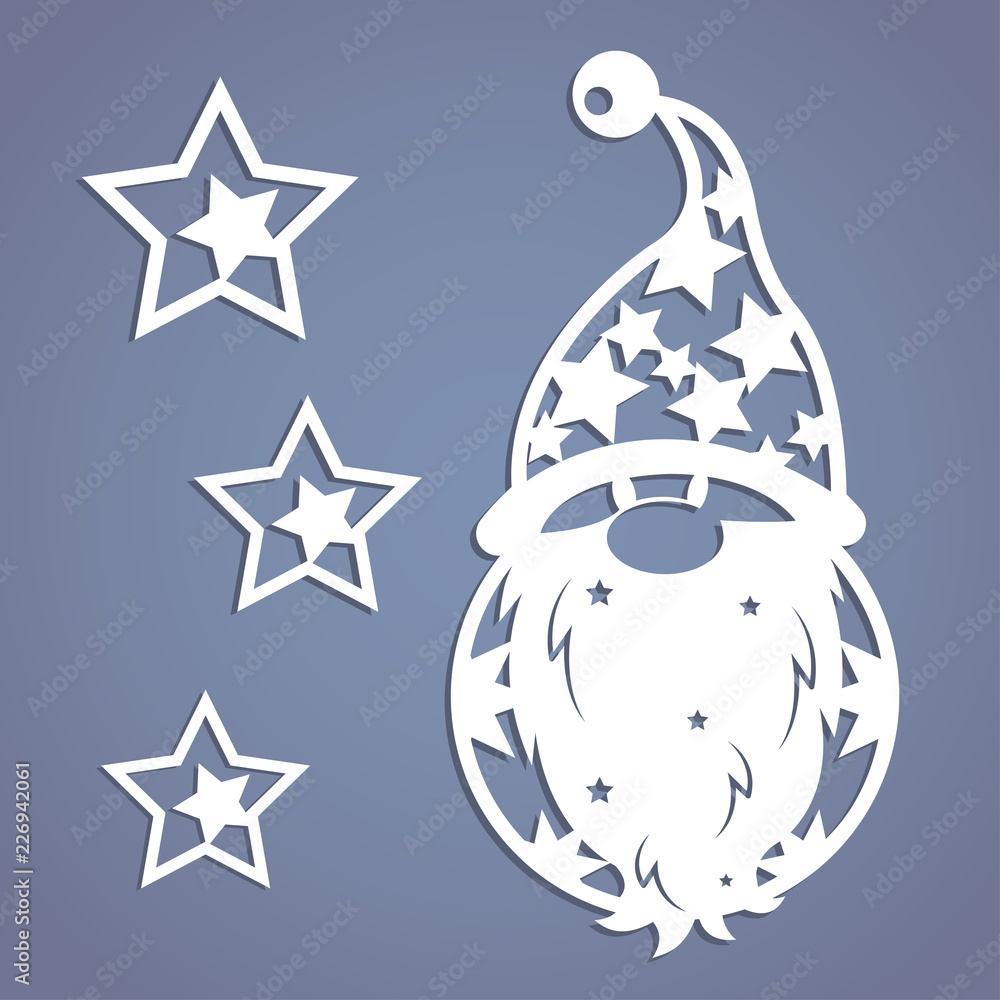 Christmas Gnome Stencil Template For Christmas Cards Invitations For christmas-gnome-stencil-template-for-christmas-cards-invitations-for