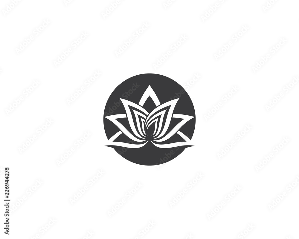 Lotus symbol illustration Stock Vector | Adobe Stock