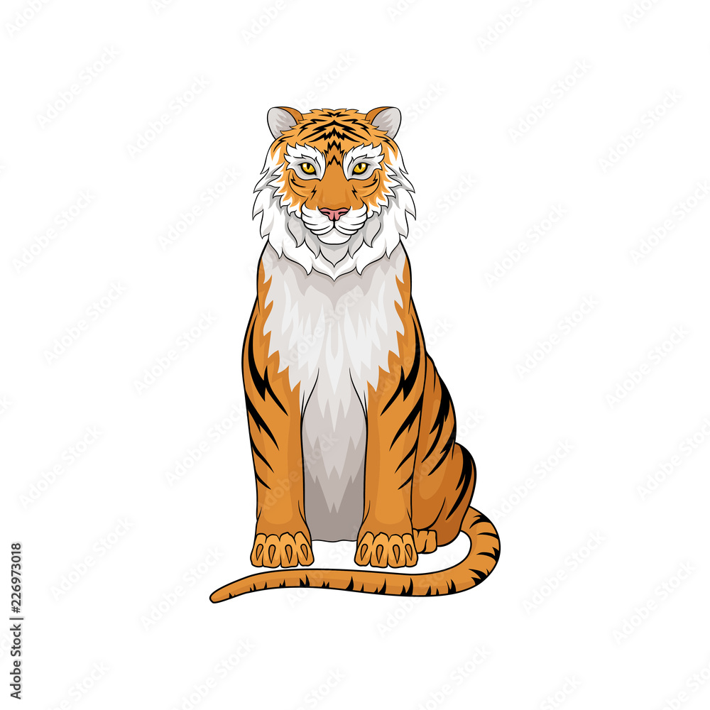Cartoon Tiger With Claws