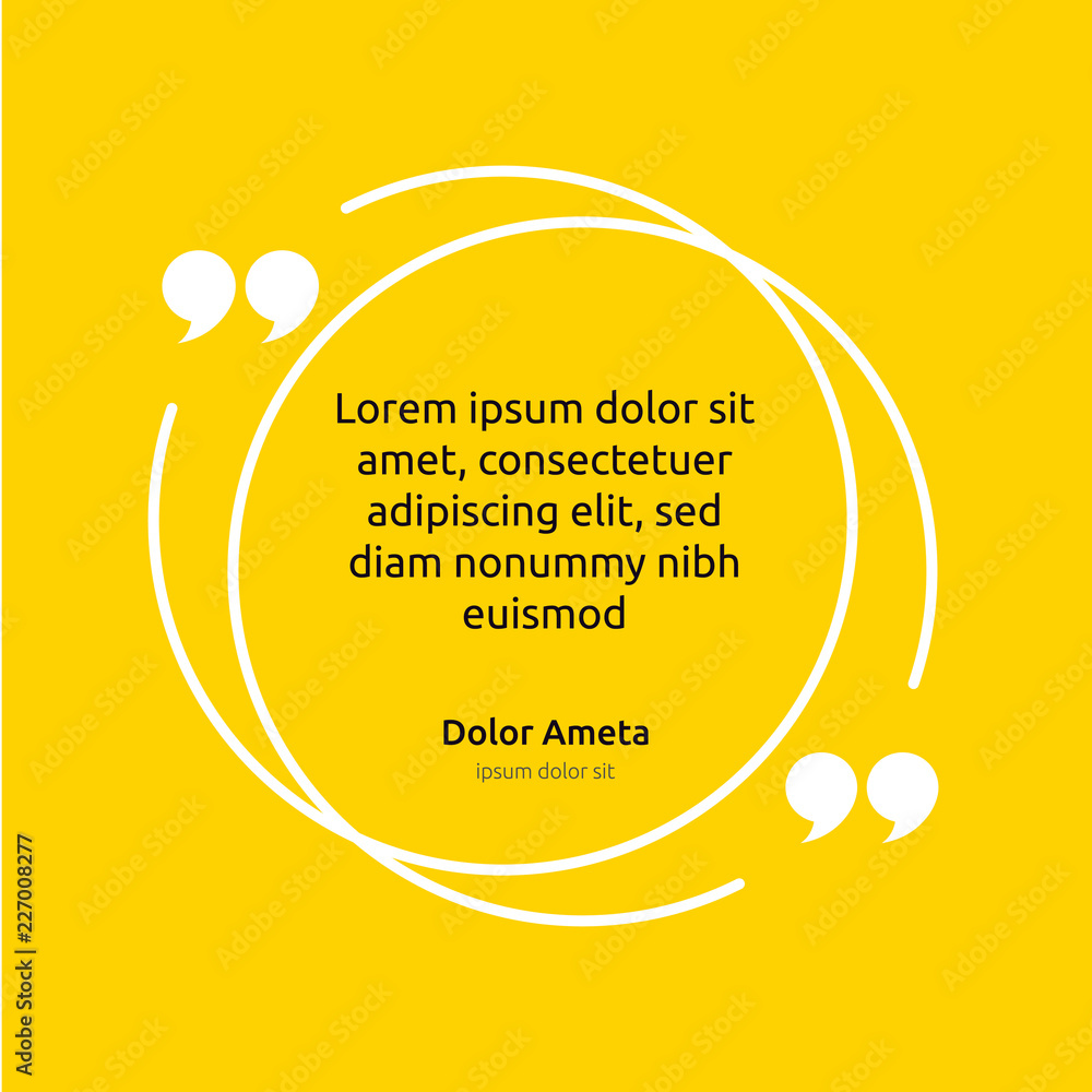 Remark quote text box poster template concept. blank empty frame ...