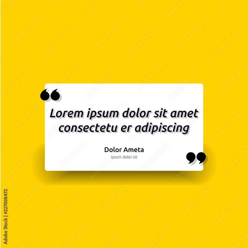 Remark quote text box poster template concept. blank empty frame ...