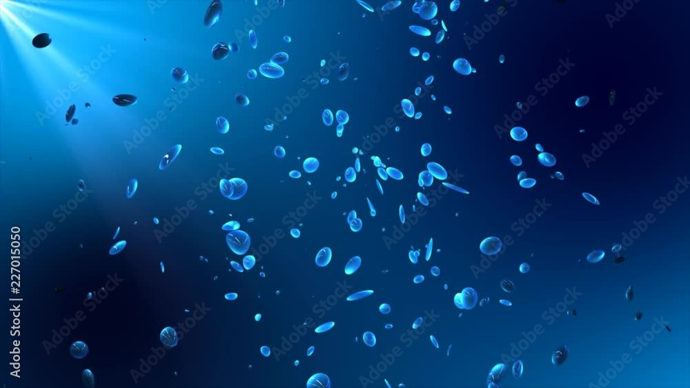 4k Floating abstract background for motion graphics, beautiful ...