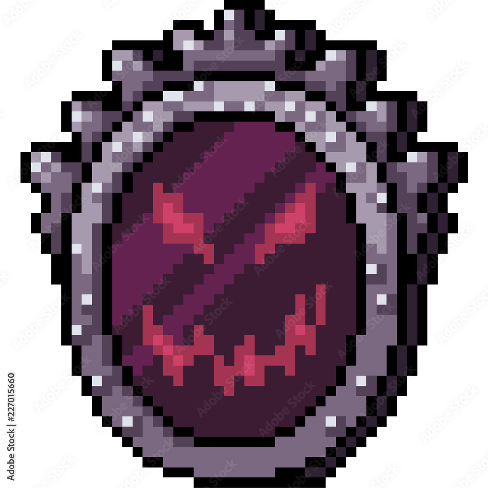 vector pixel art monster mirror Stock Vector | Adobe Stock