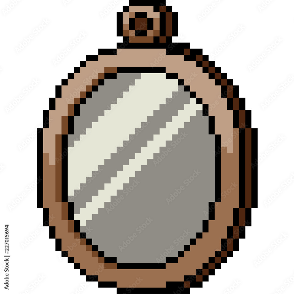 vector pixel art mirror hang Stock Vector | Adobe Stock