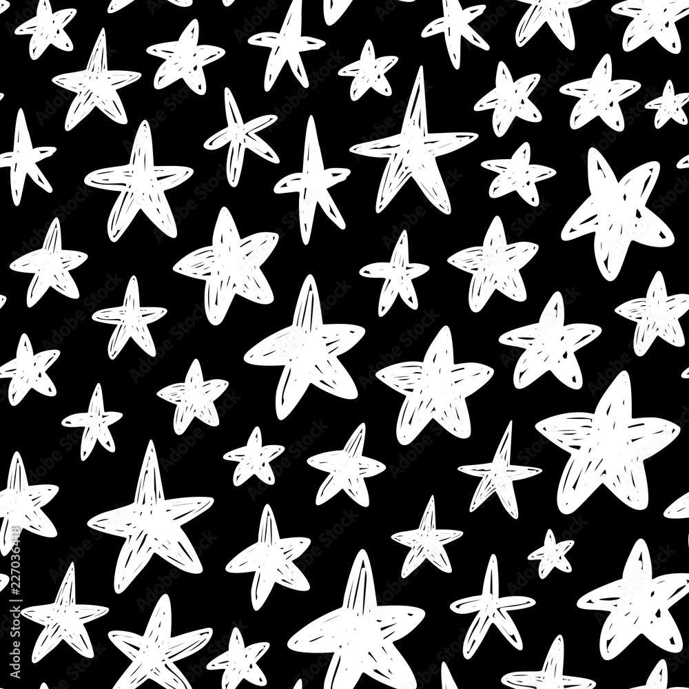 Cartoon Stars Black And White