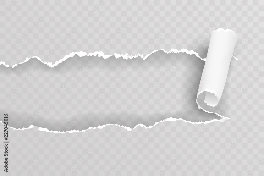 Ripped torn hole window paper sheet realistic pattern transparent ...