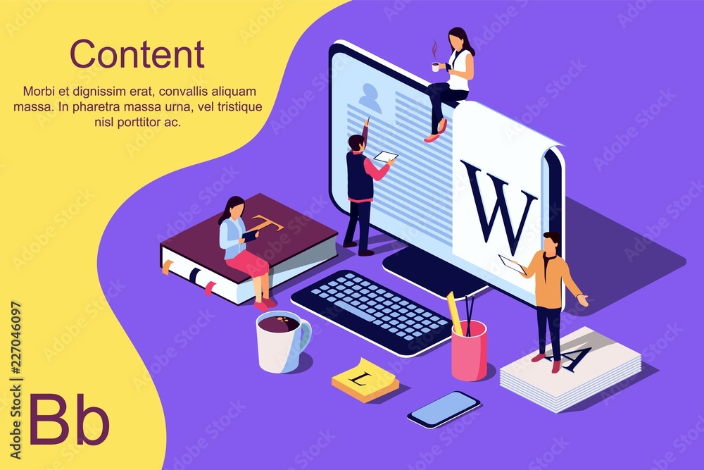 Isometric concept Education. Vector illustration for online education ...