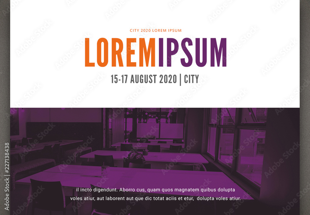 Business Event Social Media Post Layout Set Stock Template | Adobe Stock