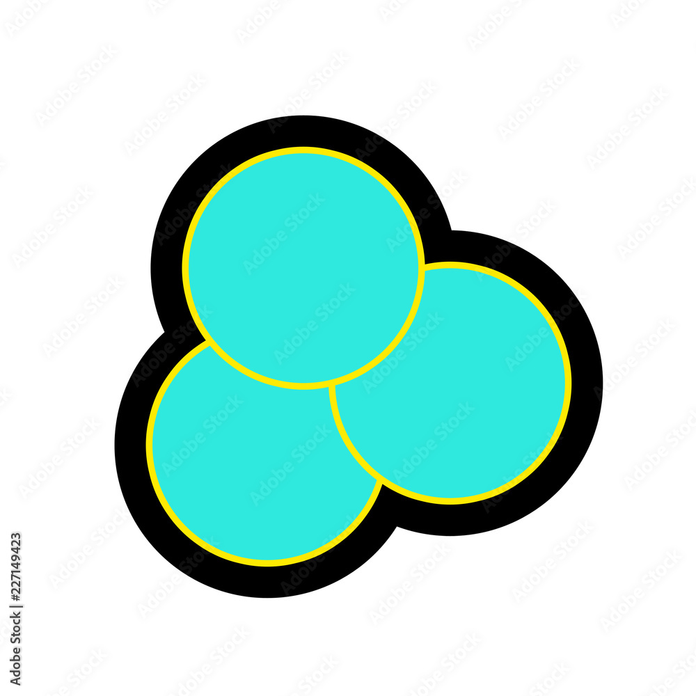 circulos azuis grafico Stock Illustration | Adobe Stock