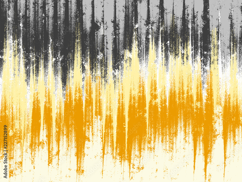 Colorful hand drawn yellow and black abstract chalk texture stripe on ...