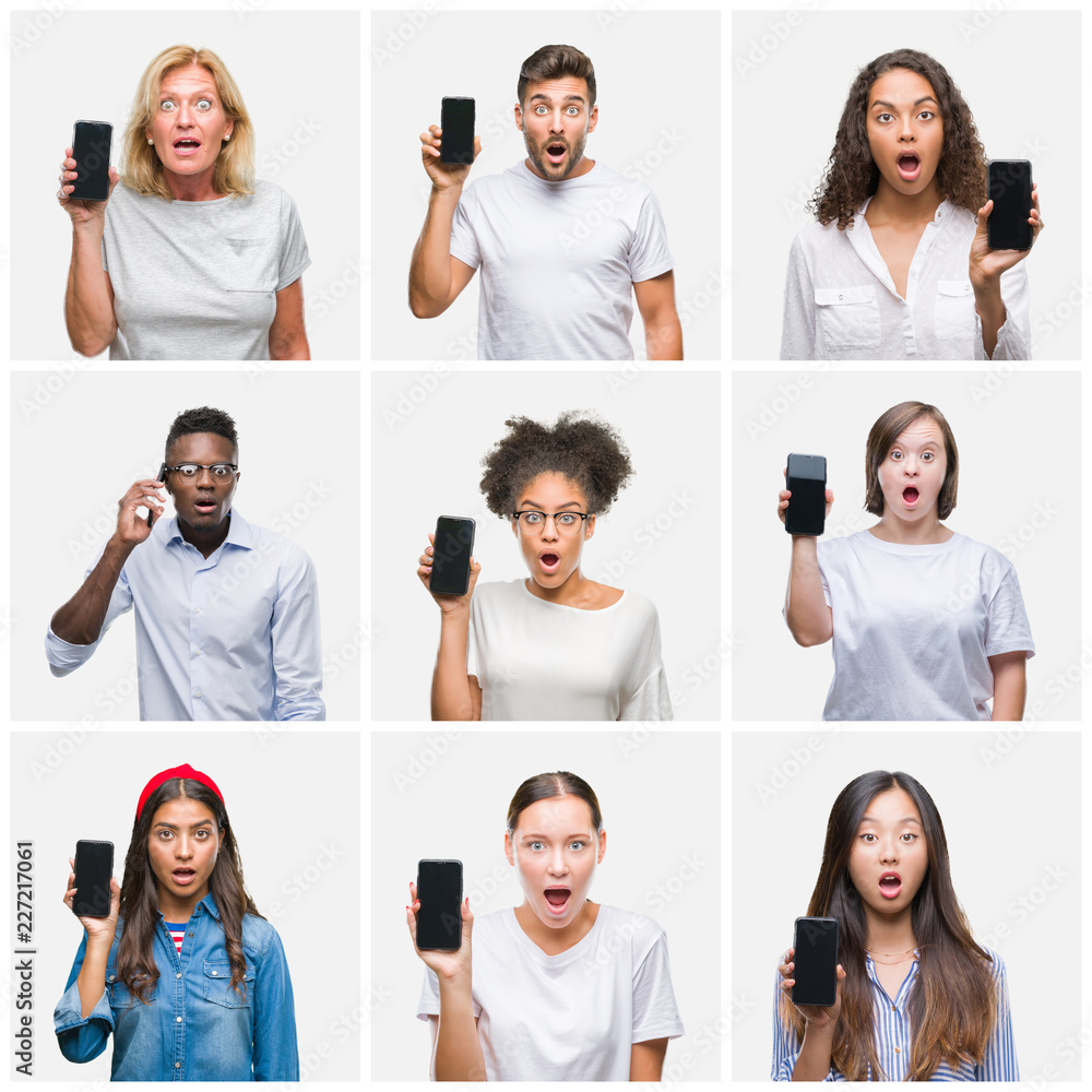 Scared Faces Of People