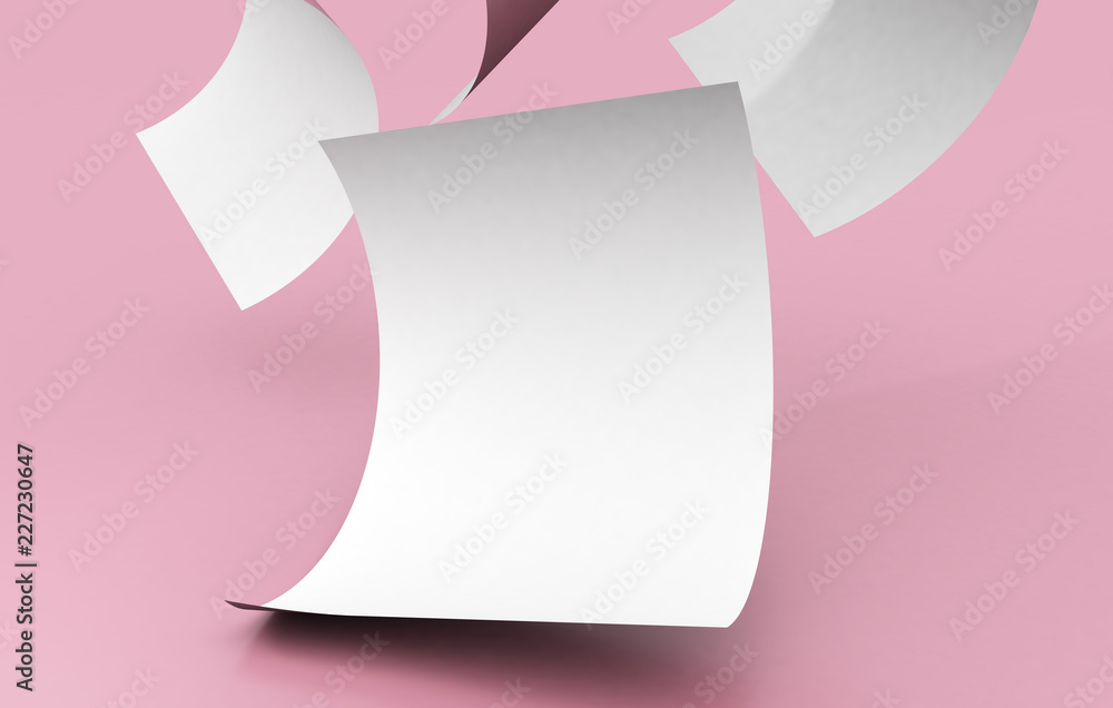 flying papers Stock Illustration | Adobe Stock