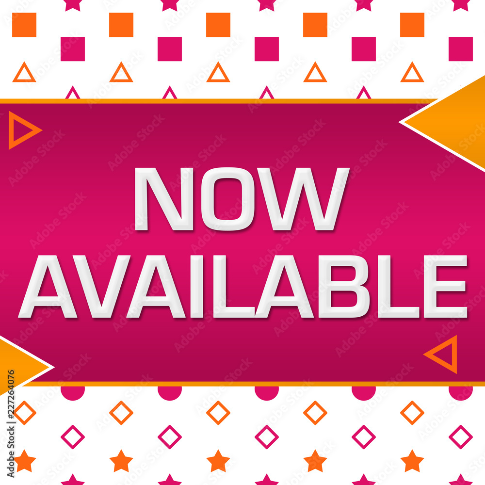 Now Available Pink Orange Basic Shapes Triangles Stock Illustration ...