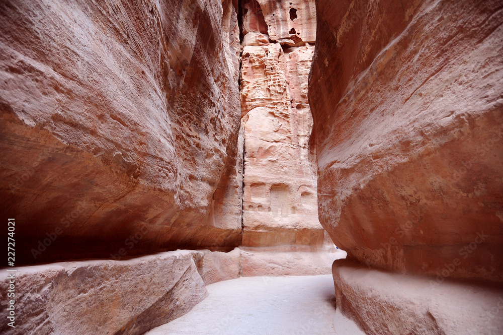 The Siq It is the ancient main entrance leading to the city of Petra ...