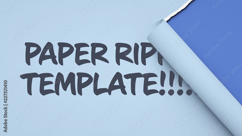 Ripped Paper Title Stock Template | Adobe Stock