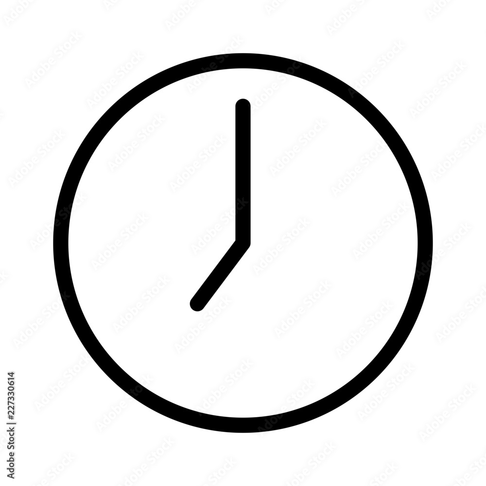 clock interface ui ux software app vector icon Stock Vector | Adobe Stock