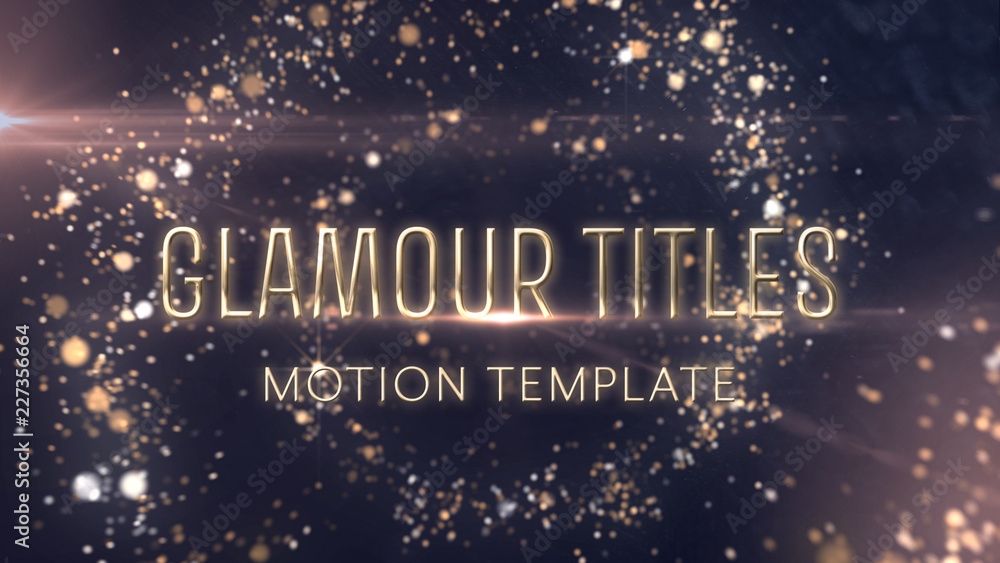 Glittery Title Stock Template | Adobe Stock