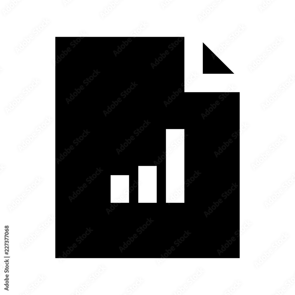 Document File Statistics Datasheet Gui Web vector icon Stock Vector ...