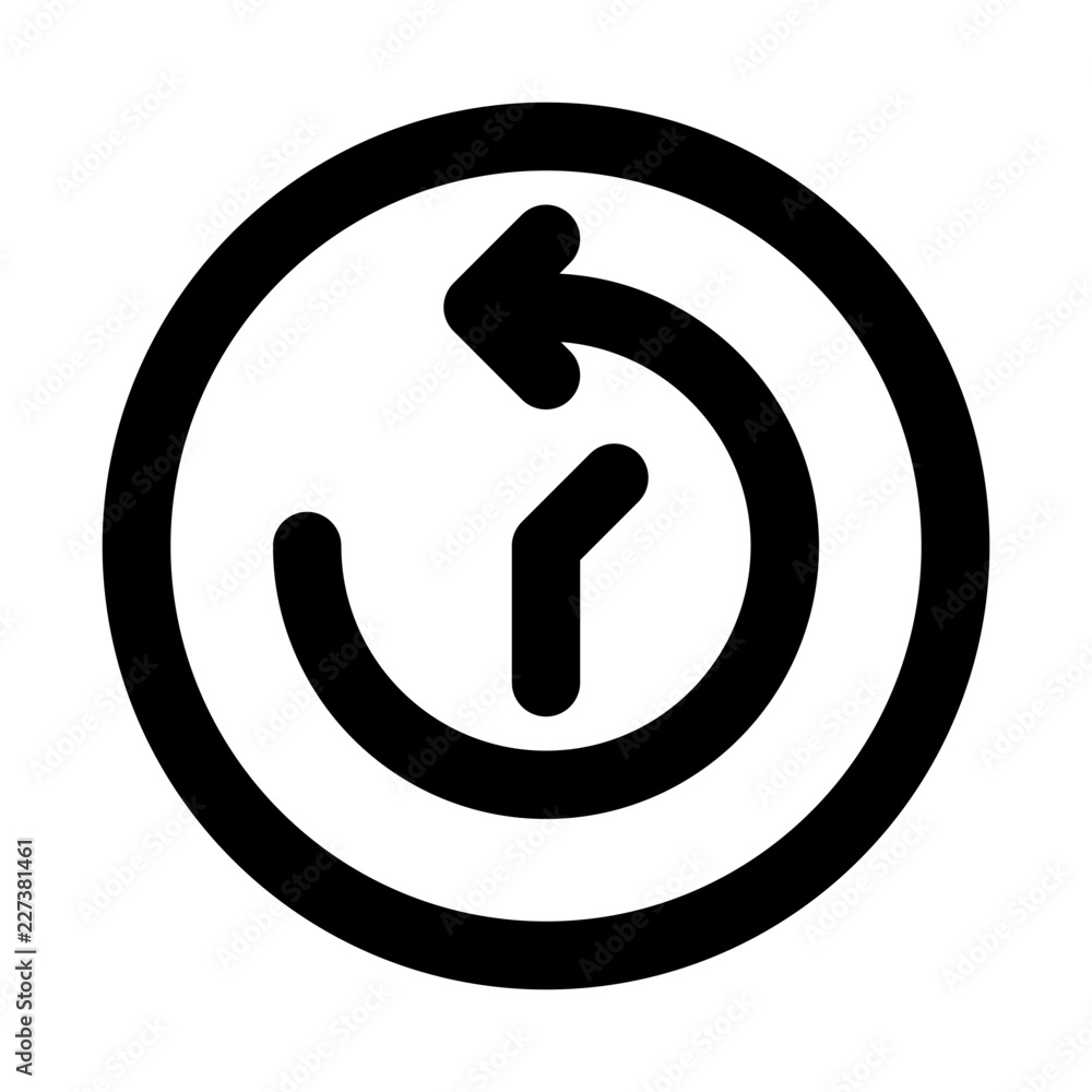 History Backup Time Machine Back vector icon Stock Vector | Adobe Stock