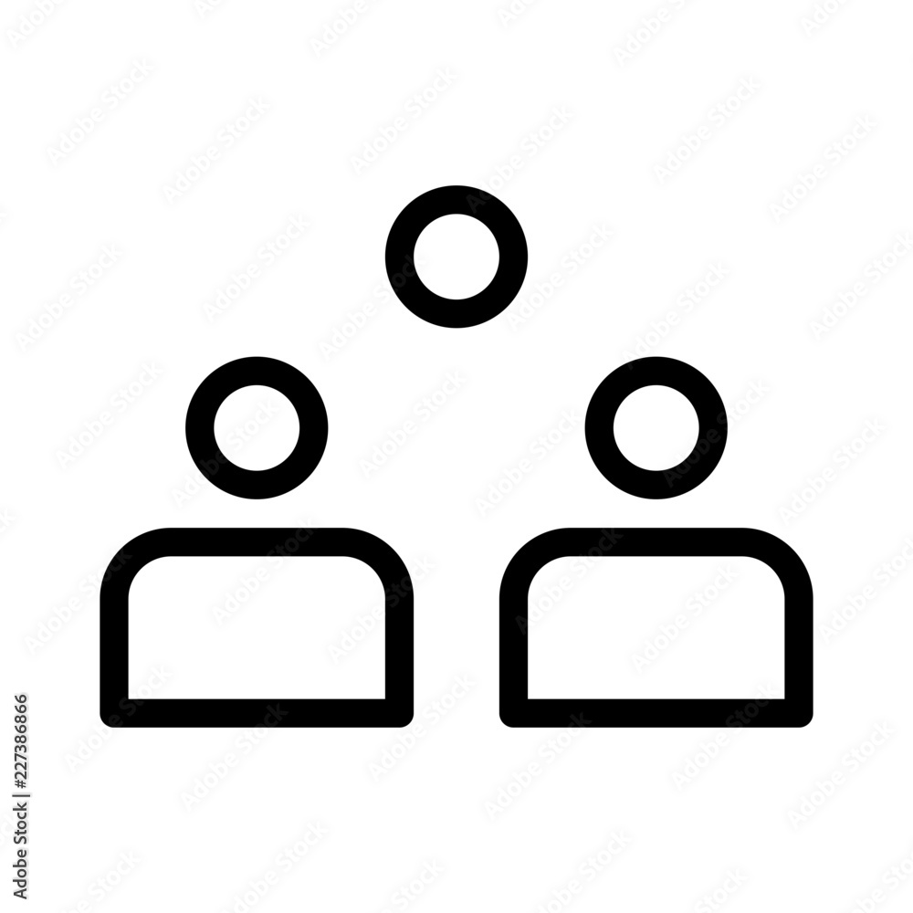 Headcount Staff Colleague Team vector icon Stock Vector | Adobe Stock