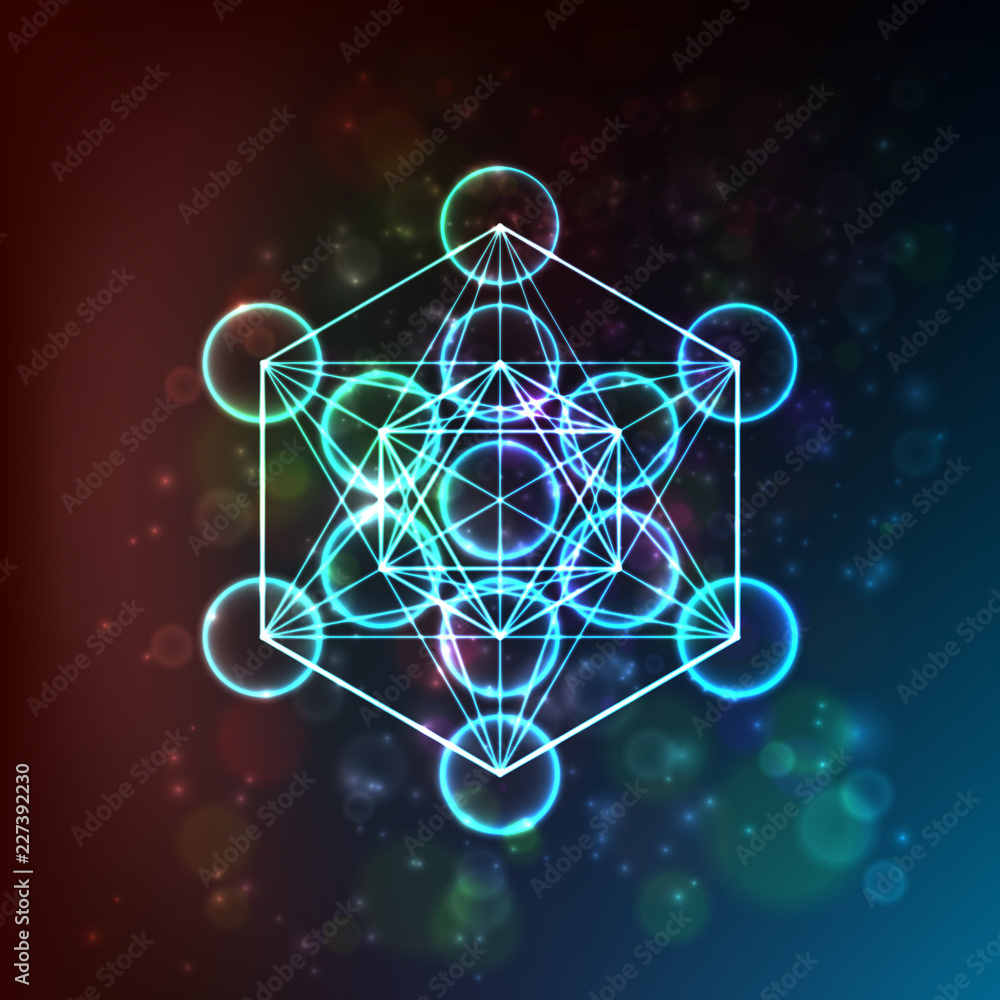 Flower of Life. Sacred Geometry. Symbol of Harmony and Balance. Vector ...