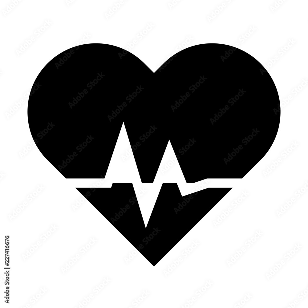 pulse gym health sport body muscle vector icon Stock Vector | Adobe Stock