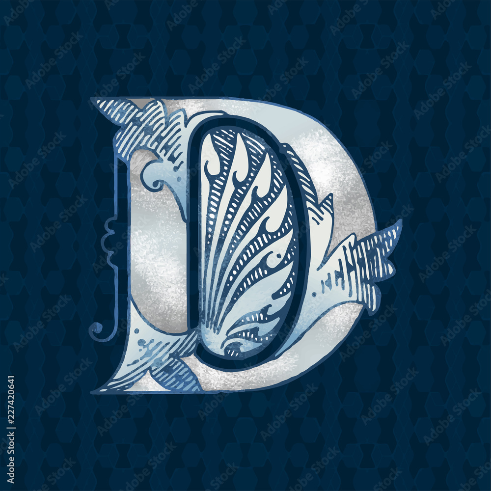 English alphabet letter D icon isolated Stock Vector | Adobe Stock