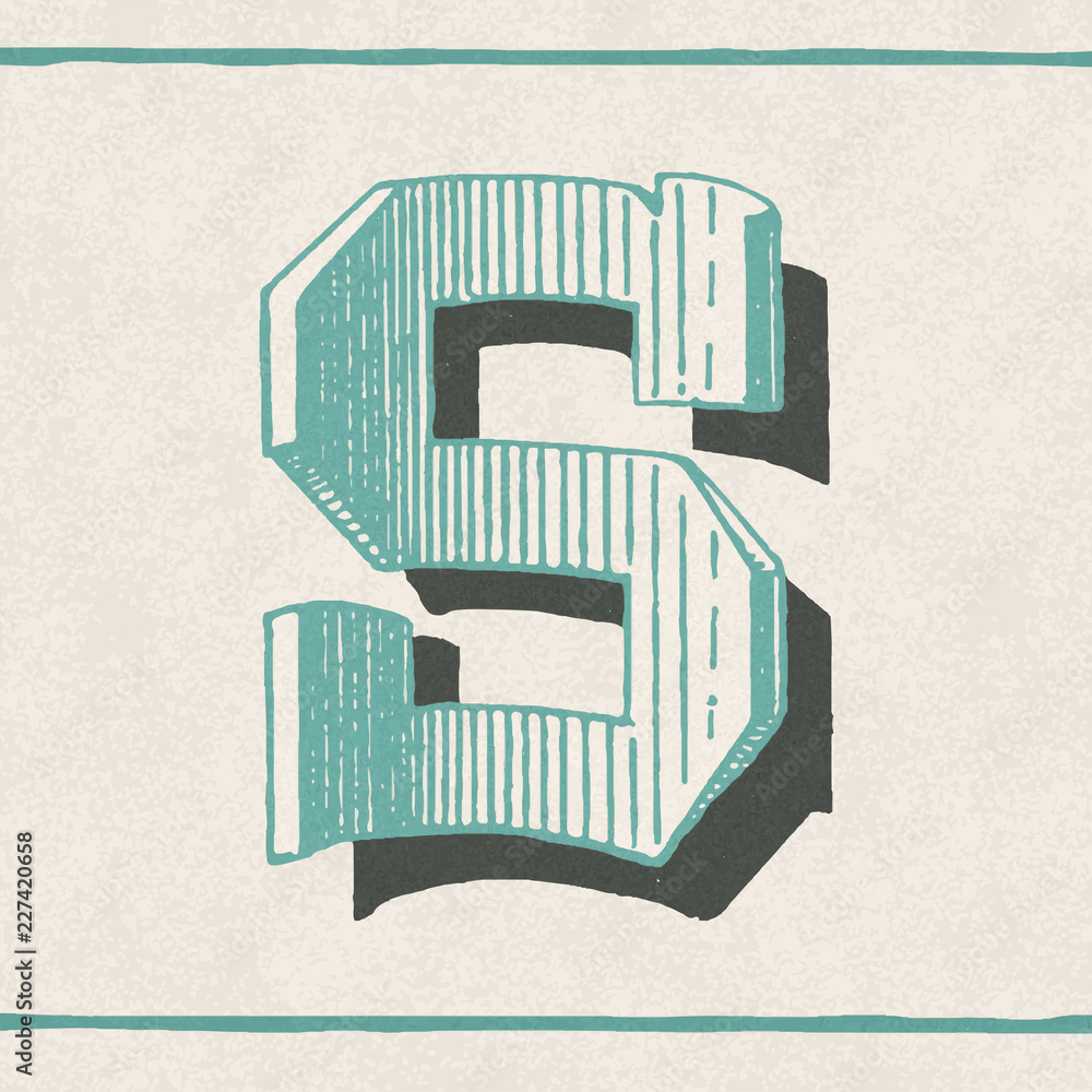 English alphabet letter S icon isolated Stock Vector | Adobe Stock