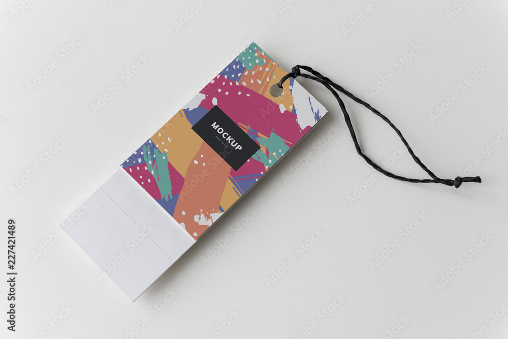 Colorful bookmark tags mockup design Stock Photo | Adobe Stock