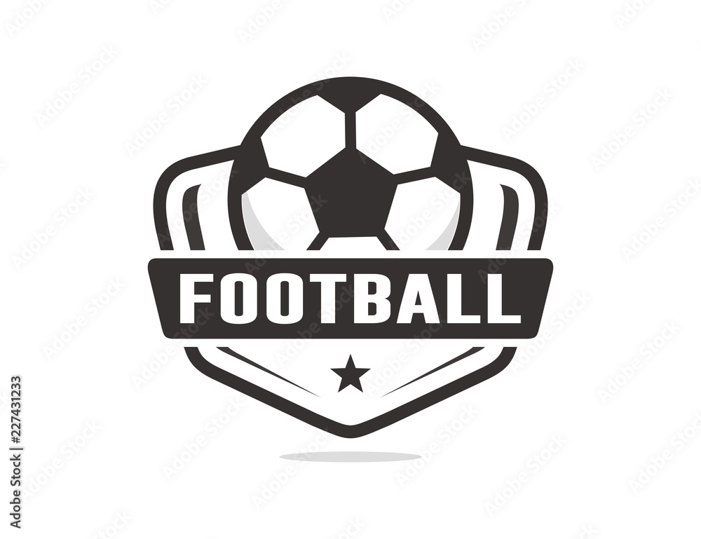 Football soccer logo template Stock Vector | Adobe Stock