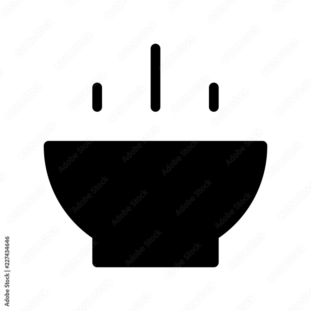 soup food restaurant bar diner drink vector icon Stock Vector | Adobe Stock