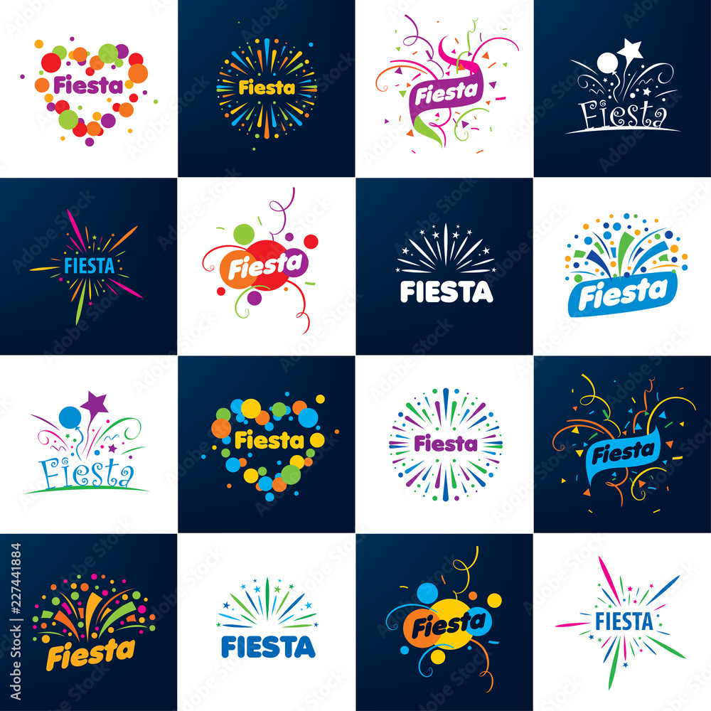 Abstract logo for the Fiesta. Vector illustration. Stock Vector | Adobe ...