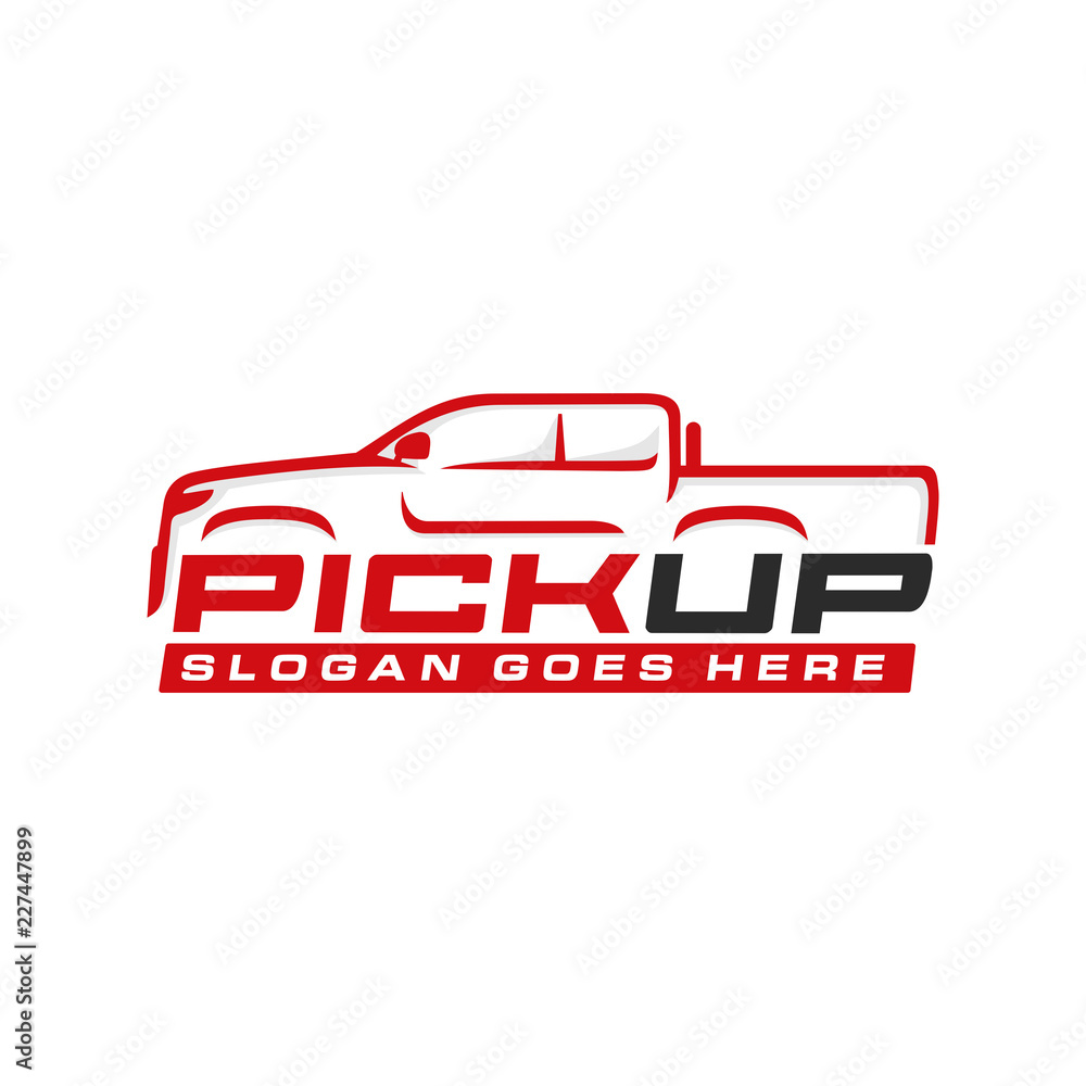 Pick Up car logo template Stock Vector | Adobe Stock