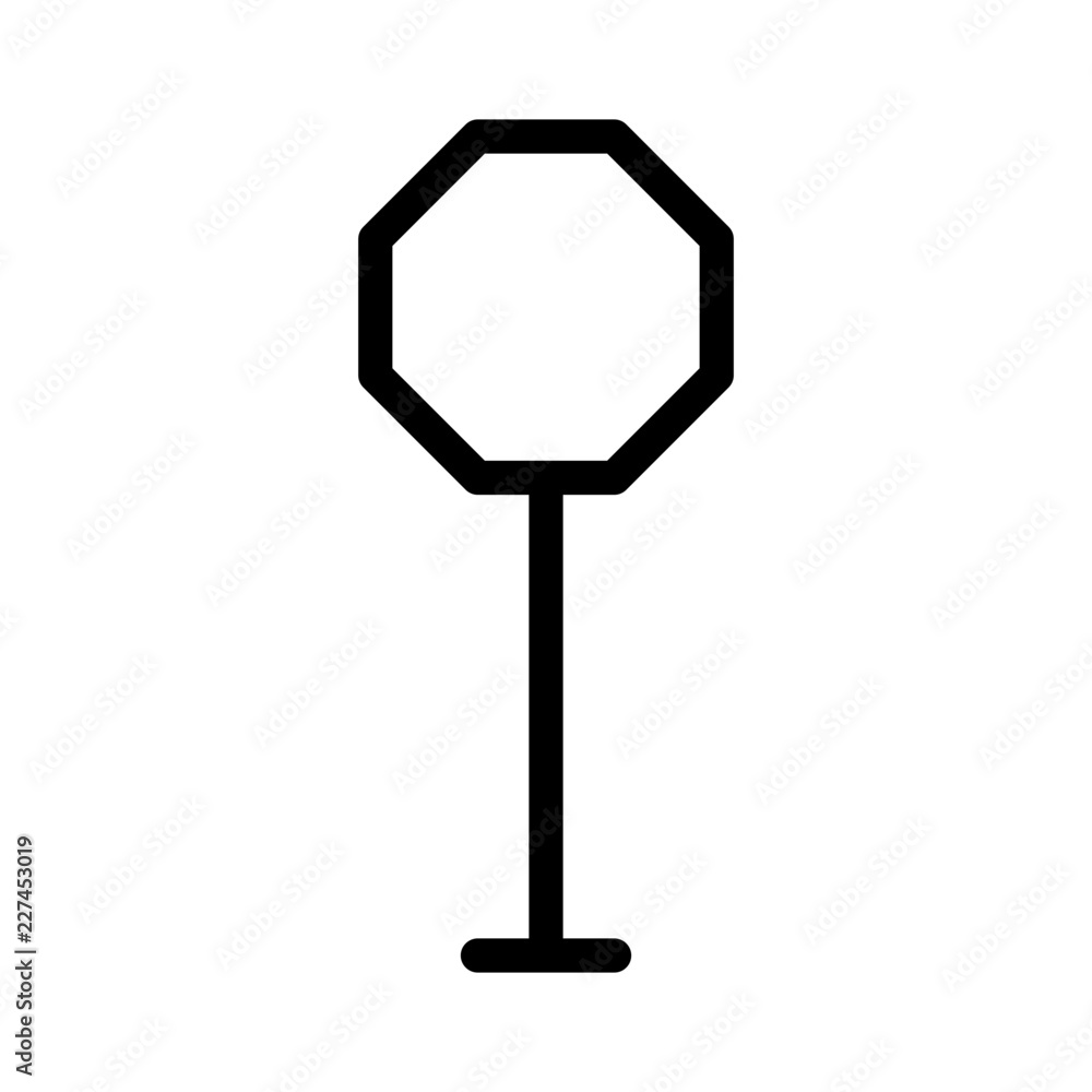 stop sign city town map locations vector icon Stock Vector | Adobe Stock