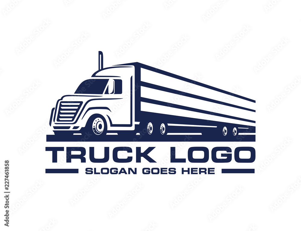 Truck logo template Stock Vector | Adobe Stock