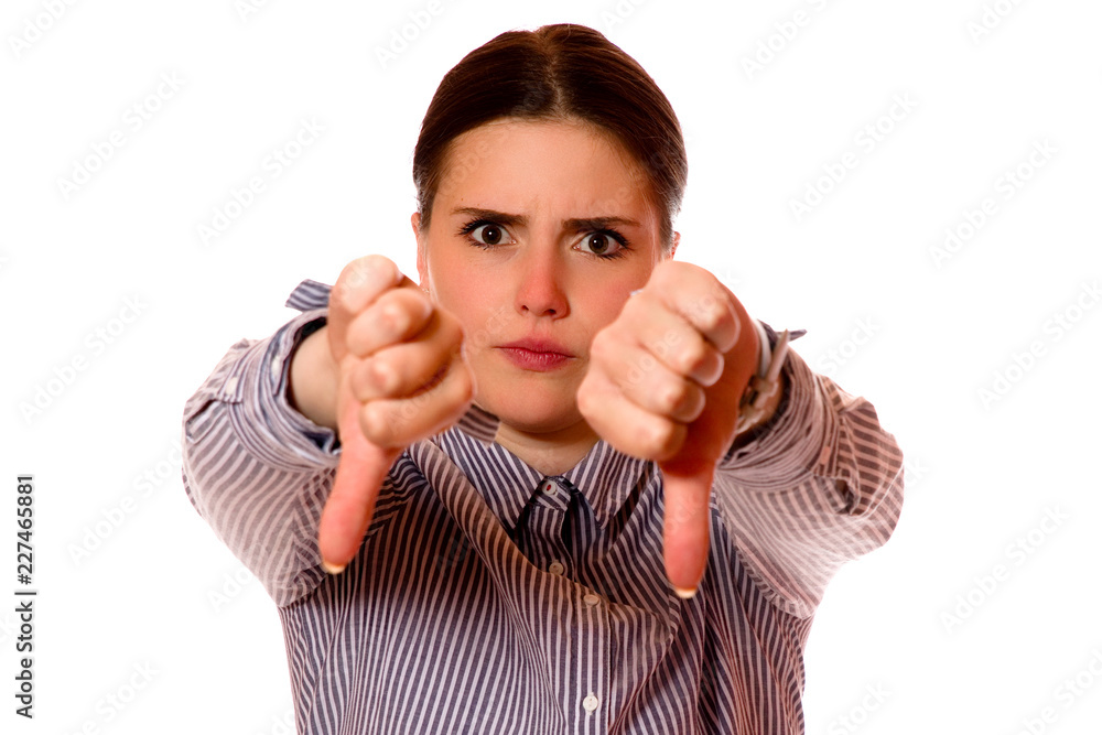 Daumen runter Stock Photo | Adobe Stock