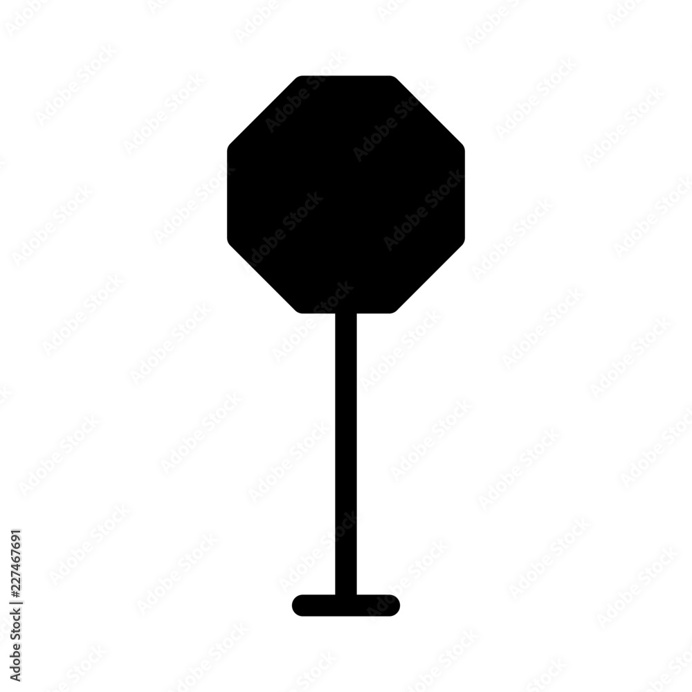 stop sign city town map locations vector icon Stock Vector | Adobe Stock