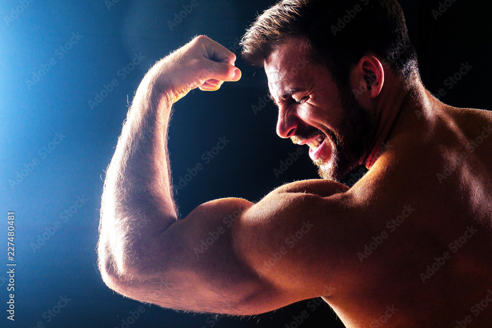 Muscular fitness man antique statue perfect muscles six pack abs and ...