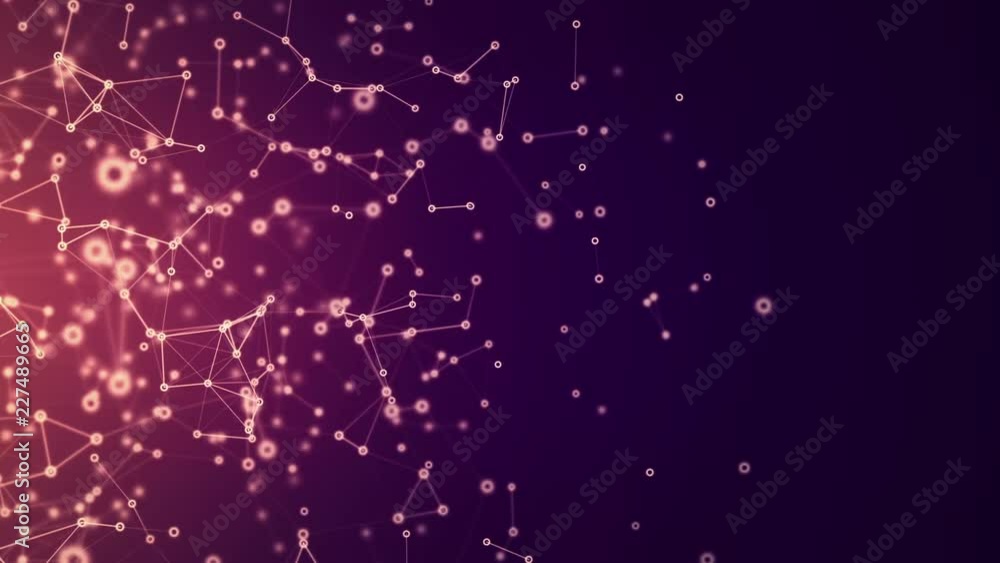 Abstract background with presentation of data and connection paths of ...