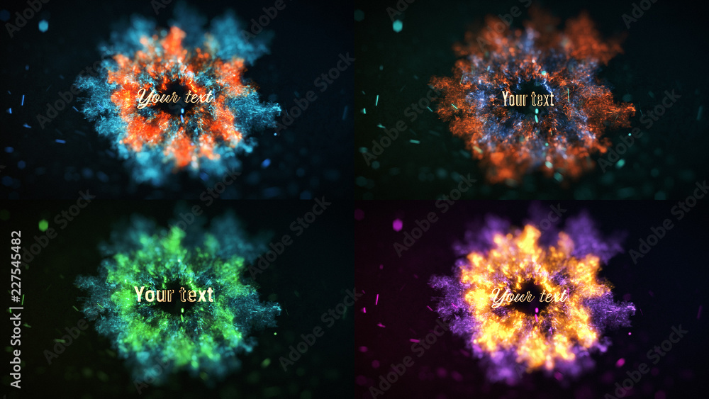 Light Streaks Title Stock Template | Adobe Stock