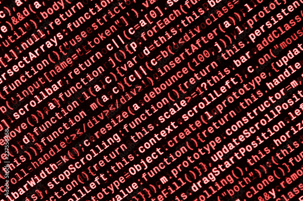 Javascript functions, variables, objects. Monitor closeup of function ...