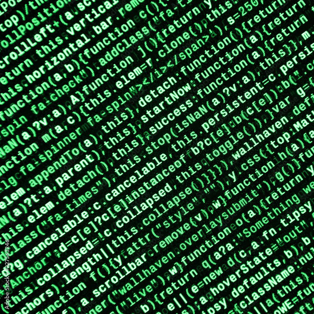 Javascript functions, variables, objects. Monitor closeup of function ...