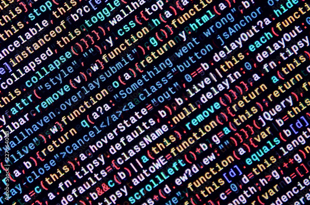 Javascript functions, variables, objects. Monitor closeup of function ...