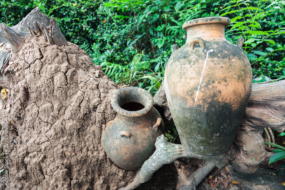Jar is ancient object made of clay and it is earthenware history value ...