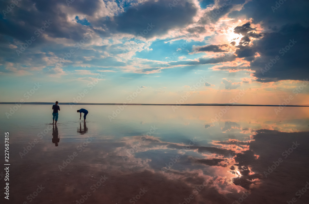 Beautiful Salt Lake Tuz Golu in Turkey. One of the largest salt lakes ...