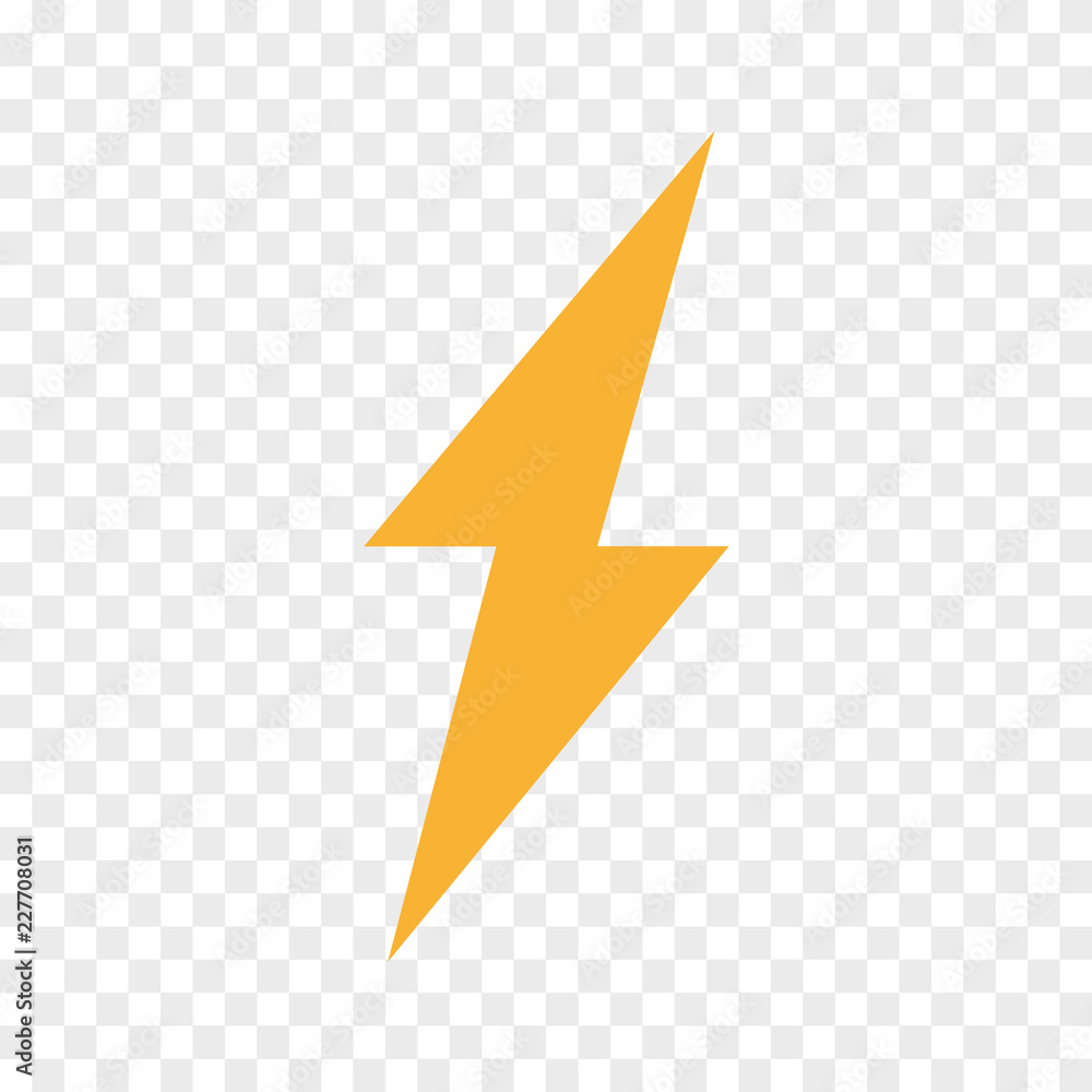 Vector lightning bolt, flash icon. Thunder symbol and sign illustration ...