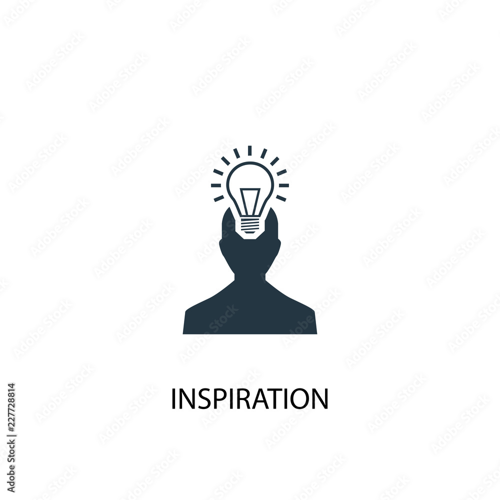inspiration icon. Simple element illustration. inspiration concept ...